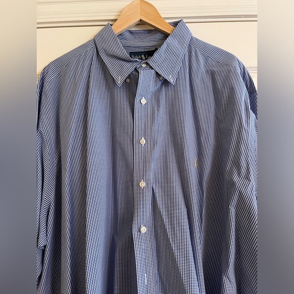 Ralph Lauren | Shirts | Ralph Lauren Mens 3xb Big Blue And White ...